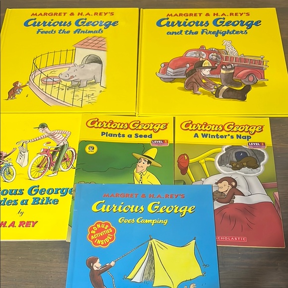 Toys | Curious George Childrens Book Set Of 6 New | Poshmark